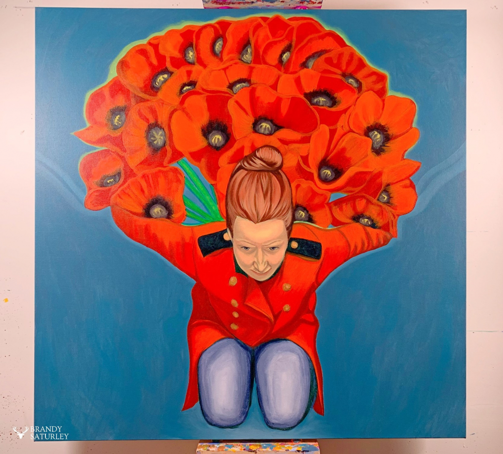 Remembrance Day Painting 2020 - The Art of Brandy Saturley