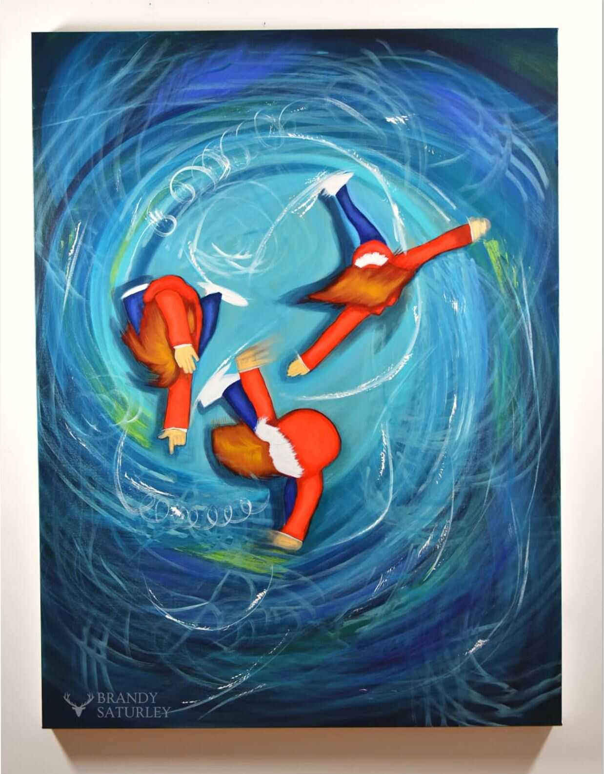 Ice Skating Paintings - The Art of Brandy Saturley