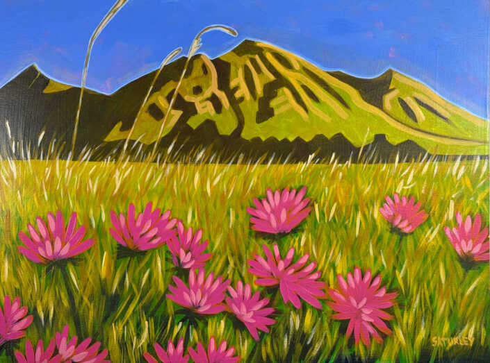 Painting Waterton Lakes Alberta - The Art of Brandy Saturley