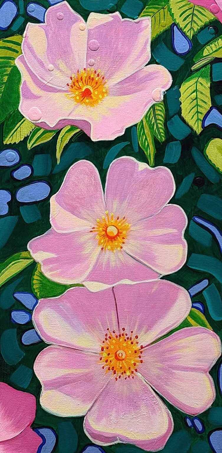 Painting Waterton Lakes Alberta - The Art of Brandy Saturley